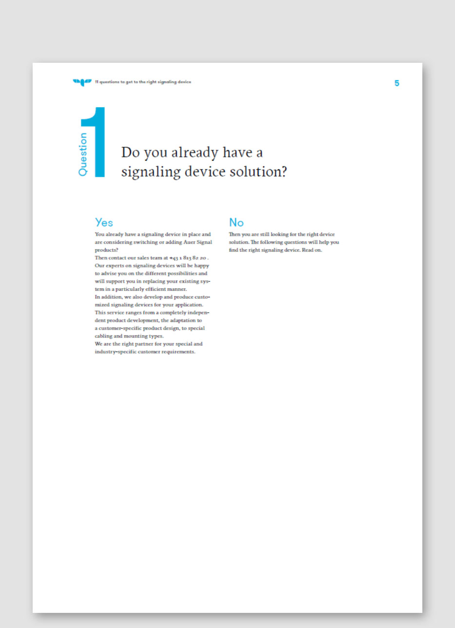 11 questions to get the right signaling device | Auer Signal
